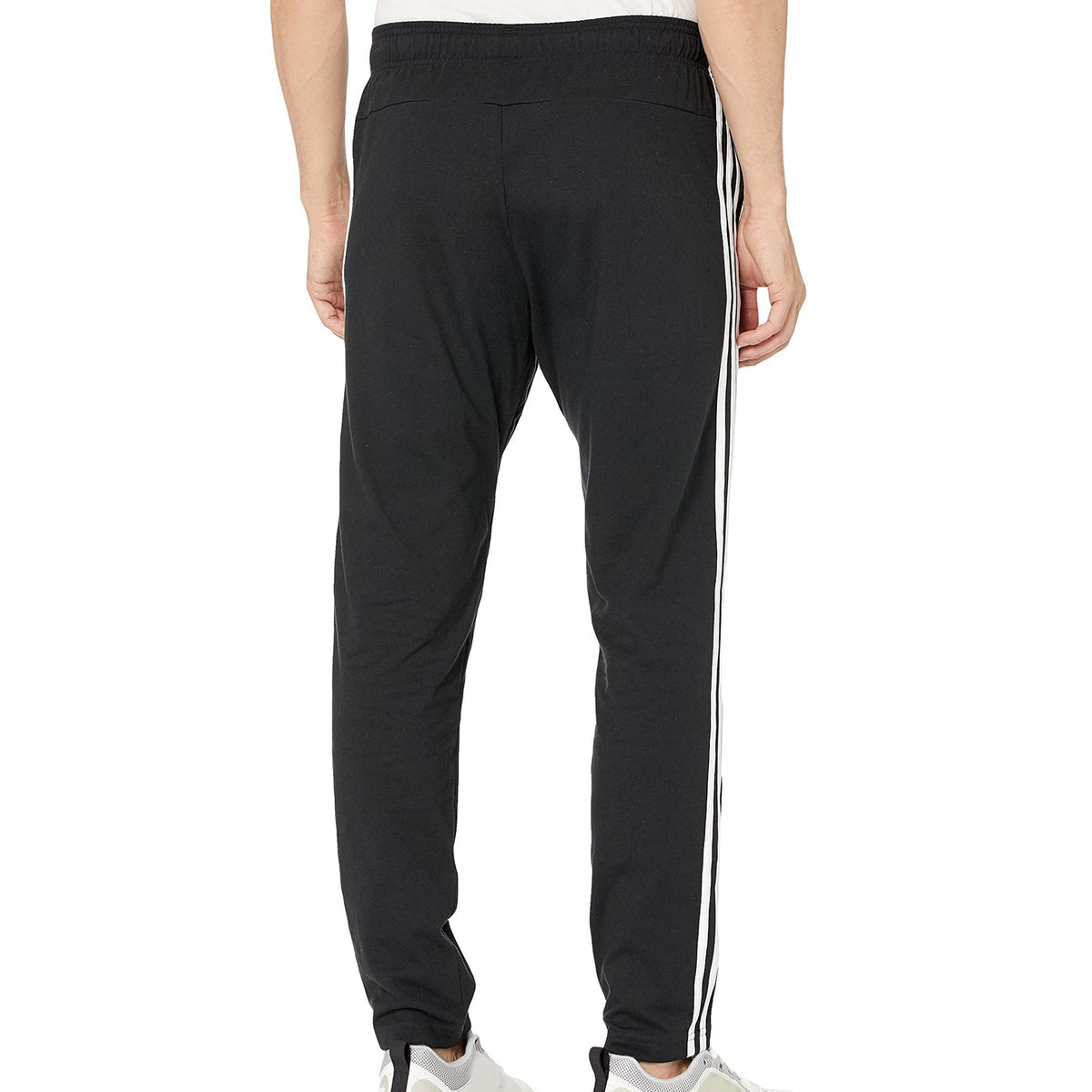 [DU0456] Mens Adidas Essentials 3 Stripes Tapered Open Hem Pants ...